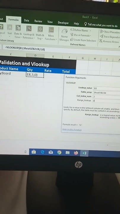 data validation and vlookup in excel part 3 youtube