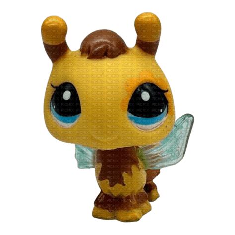 Lps Bumble Bee Cute Yellow Blue Toy Bee Kawaii Free Png Picmix