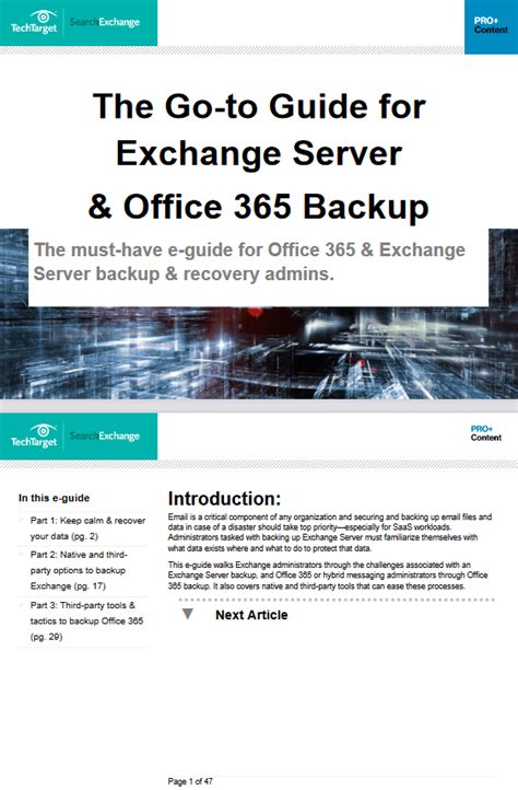 The Go To Guide For Exchange Server Office 365 Backup And Recovery ComputerHerald