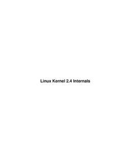 Linux Kernel Internals Linux Documentation Project Linux Kernel Internals Linux