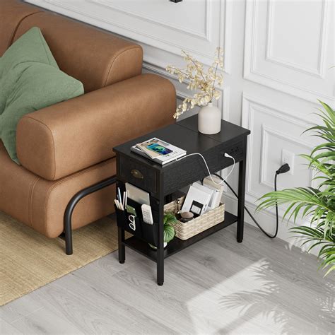 17 Stories Xiadani End Table With Storage And Built In Outlets And Reviews Wayfair