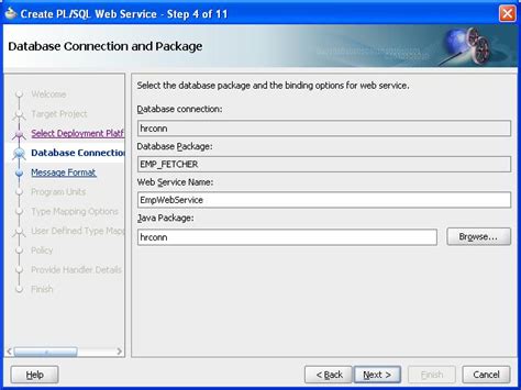 Jdeveloper 11g Creating Plsql Webservice And Deploying To Weblogic Server Oracle Middleware