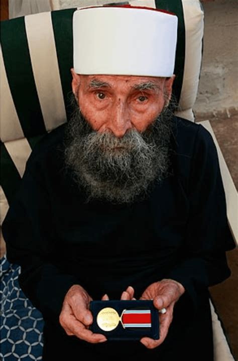 Sheikh Daoud Bessis Of Daliyat Al Karmel Volunteered With The British Army Along With 10 Other