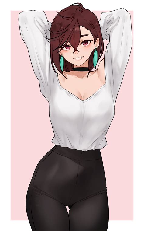 Bluefield Ayase Momo Dandadan Absurdres Commentary English Commentary Highres Girl Arms