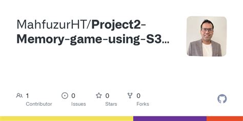 Github Mahfuzurhtproject2 Memory Game Using S3 And Codepipeline