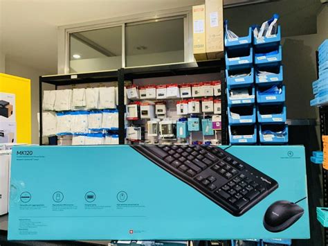 ⭐logitech Mk120 Corded Keyboard Mouse Combo Computers And Tech Parts And Accessories Computer