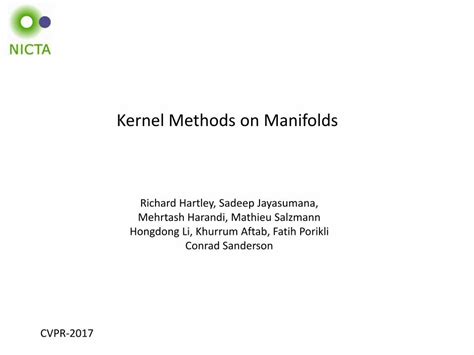 PDF Kernel Methods On Manifolds Australian National Universityusers Cecs Anu Edu Au Koniusz