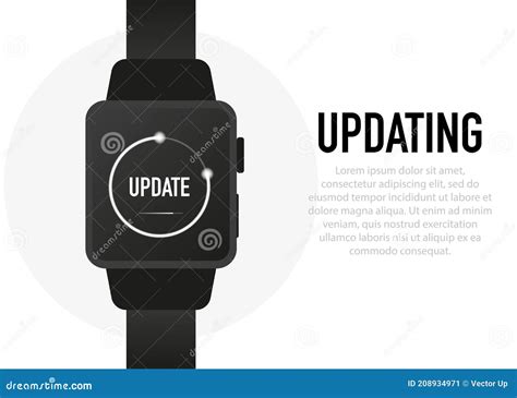 System Software Update And Upgrade Concept Loading Process Screen Stock Vector Illustration
