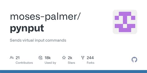 issues · moses palmer pynput · github