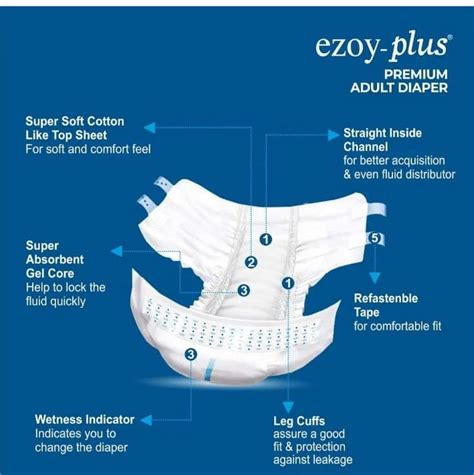 E Zoy Plus Premium Adult Diaper Large At ₹ 250 Pack Incontinence Diaper In Ahmedabad Id