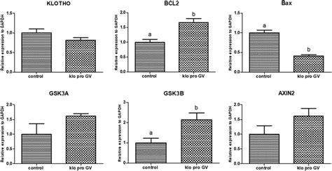 Mrna Expression Levels Of Genes Associated With Klotho Apoptosis