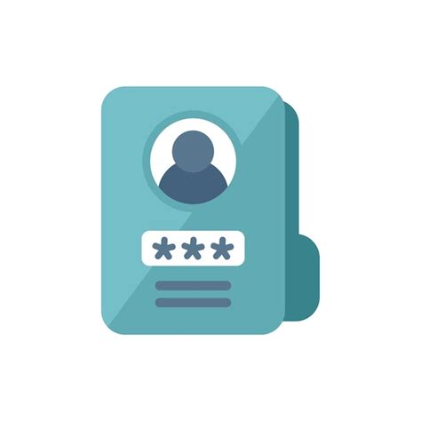 Premium Vector Folder Password Recovery Icon Flat Vector Page Log Internet Screen Isolated