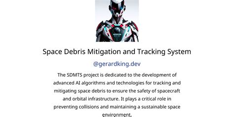Space Debris Mitigation And Tracking System Gpts Features And Functions Examples And Prompts