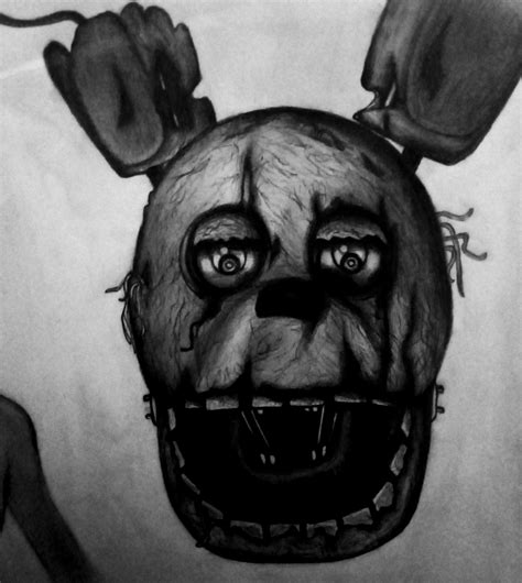 Springtrap Drawing From Fnaf 3 Tried To Make Him Look A Babe Different R Fivenightsatfreddys