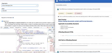 Javascript 508 Compliance Error This Span Has An Id Attribute Of