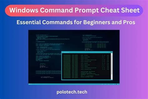 Windows Command Prompt Cheat Sheet Essential Commands For Beginners