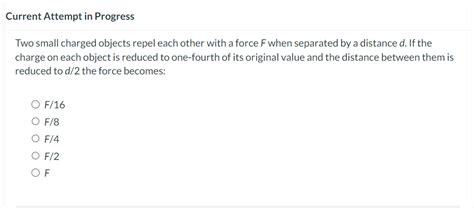 solved current attempt in progresstwo small charged objects
