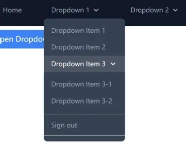 Minimal Multi Level Dropdown Component For Vue Vue Script