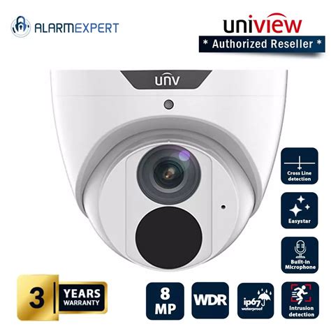 Uniview 8mp 4k Hd Ir Fixed Eyeball Network Camera