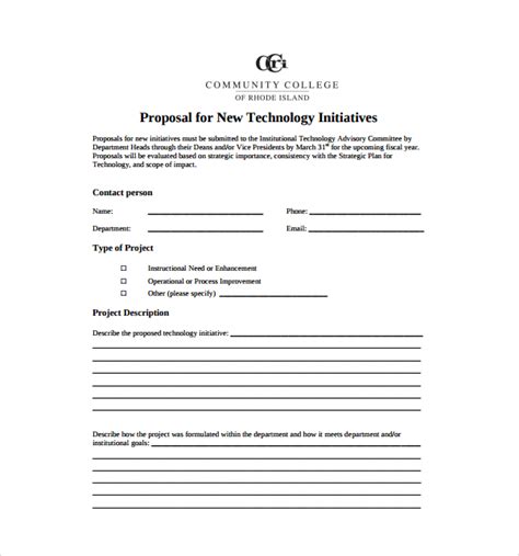 Technology Proposal Template