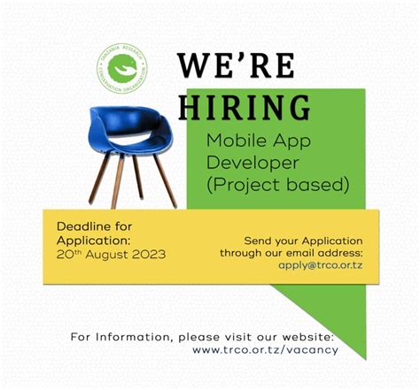 we are hiring mobile app developer project based tanzania research