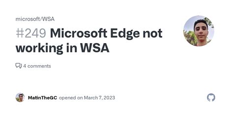 microsoft edge not working in wsa · issue 249 · microsoft wsa · github