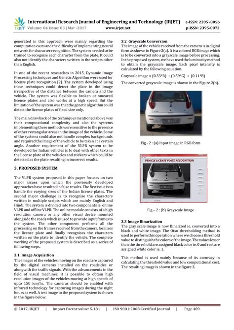 license plate recognition system for moving vehicles using ­laplacian