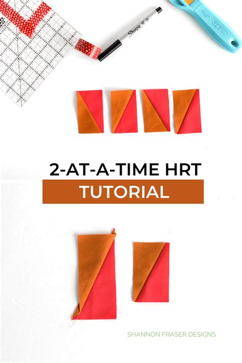 How To Make And Trim Two At A Time Half Rectangle Triangles Shannon Fraser Designs