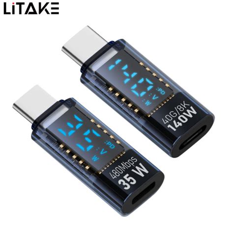 35w Usb Type C Fast Charging Adapter Usb C 40gbps Data Transfer Pd 140w Charging Converter