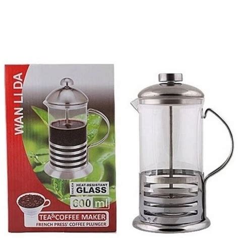 خرید و قیمت لیوان دمنوش یا فرنچ پرس 600میلی لیتری سایز بزرگ استیل ترب