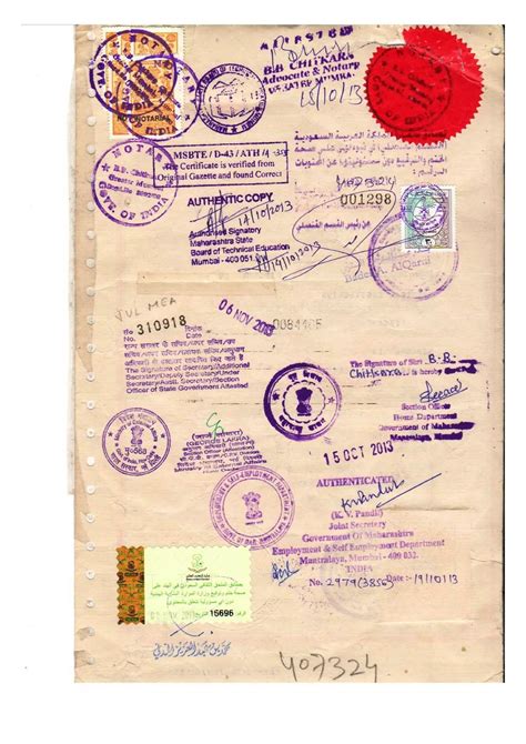 Diploma In Chemical Passing Certificate Attested Both Side Pdf