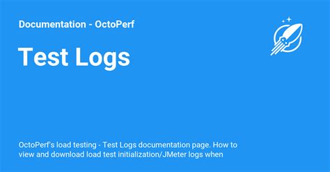 Test Logs Documentation Octoperf