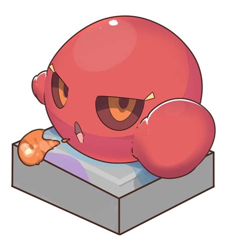 Pore Kenkyuuin Red Blobble World Flipper World Flipper Highres