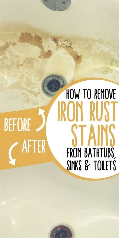 How To Remove Rust Stains From Bathtub Toilet And Sink