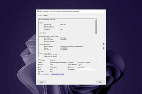 Event Id 4625 How To Fix The Failed Logon Error