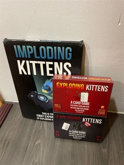 Exploding Kittens Imploding Kittens Nsfw Original Board Games Hobbies And Toys Toys And Games On
