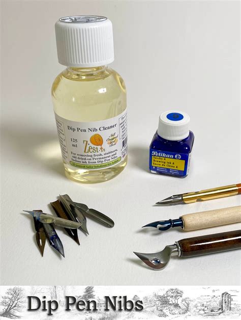 Zest It® Dip Pen Nib Cleaner 125ml To Clean Fresh Stubborn And Old Dried On Indian And