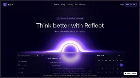 Framer City Reflect Hero Section Florian 1 Framer Resource Site
