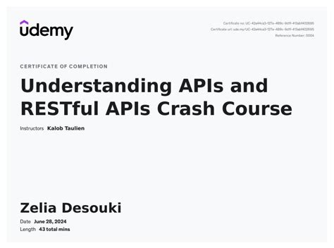 Zelia Desouki On Linkedin Apis Restfulapis Udemy Learning Techskills