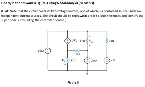 Solved Find V In The Network In Figure Using Nodal Chegg