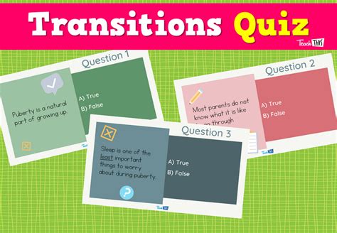 transitions quiz teacher resources and classroom games teach this