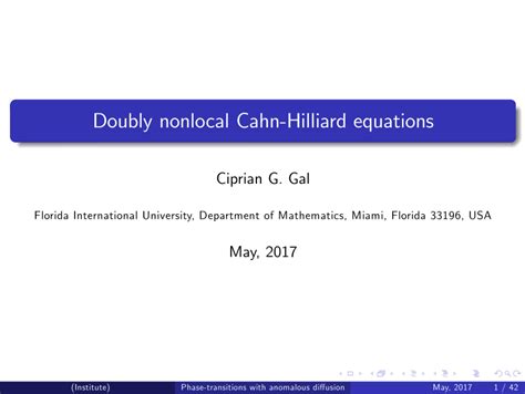 Pdf Doubly Nonlocal Cahn Hilliard Equations
