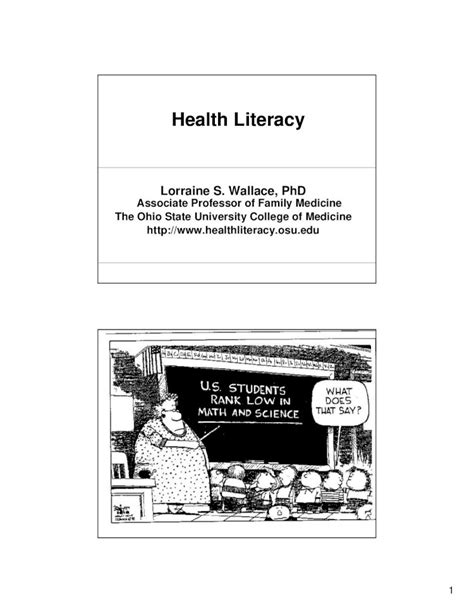 Pdf Healthcare Literacy Final Handout Ppt · Microsoft Powerpoint Healthcare Literacy Final