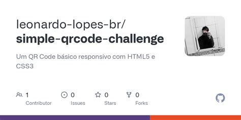GitHub leonardo lopes br simple qrcode challenge Um QR Code básico responsivo HTML e CSS