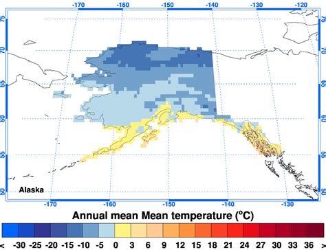 Alaska Yearly Precipitation Map