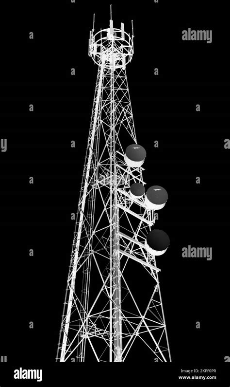 Black And White Architecture Art On A Inverse Towering Structure Of