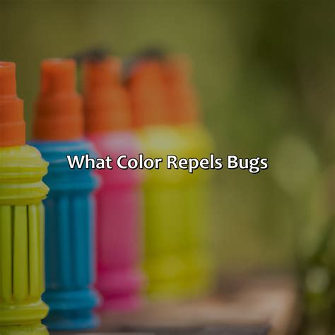 What Color Repels Bugs