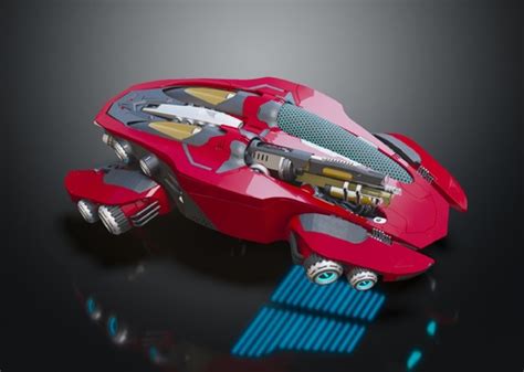 飞行汽车 未来汽车模型 科幻车模型库 3ds Maxmax模型下载 Cg模型网