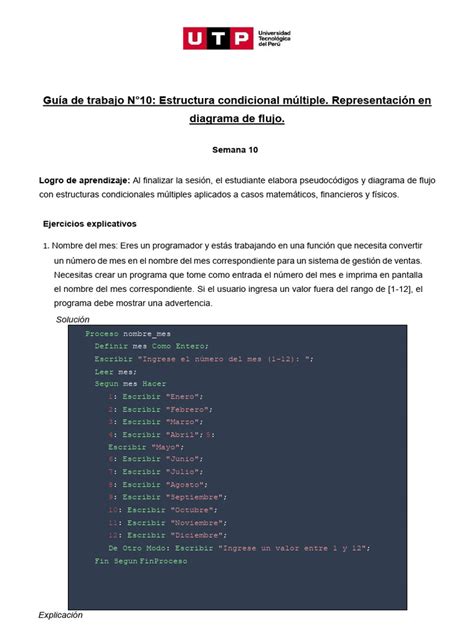 Algoritmo Semana10 Pdf Algoritmos Programa De Computadora