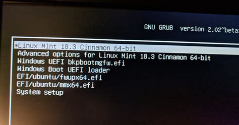 How To Manually Repair A Uefi Grub Install Linux Mint Forums